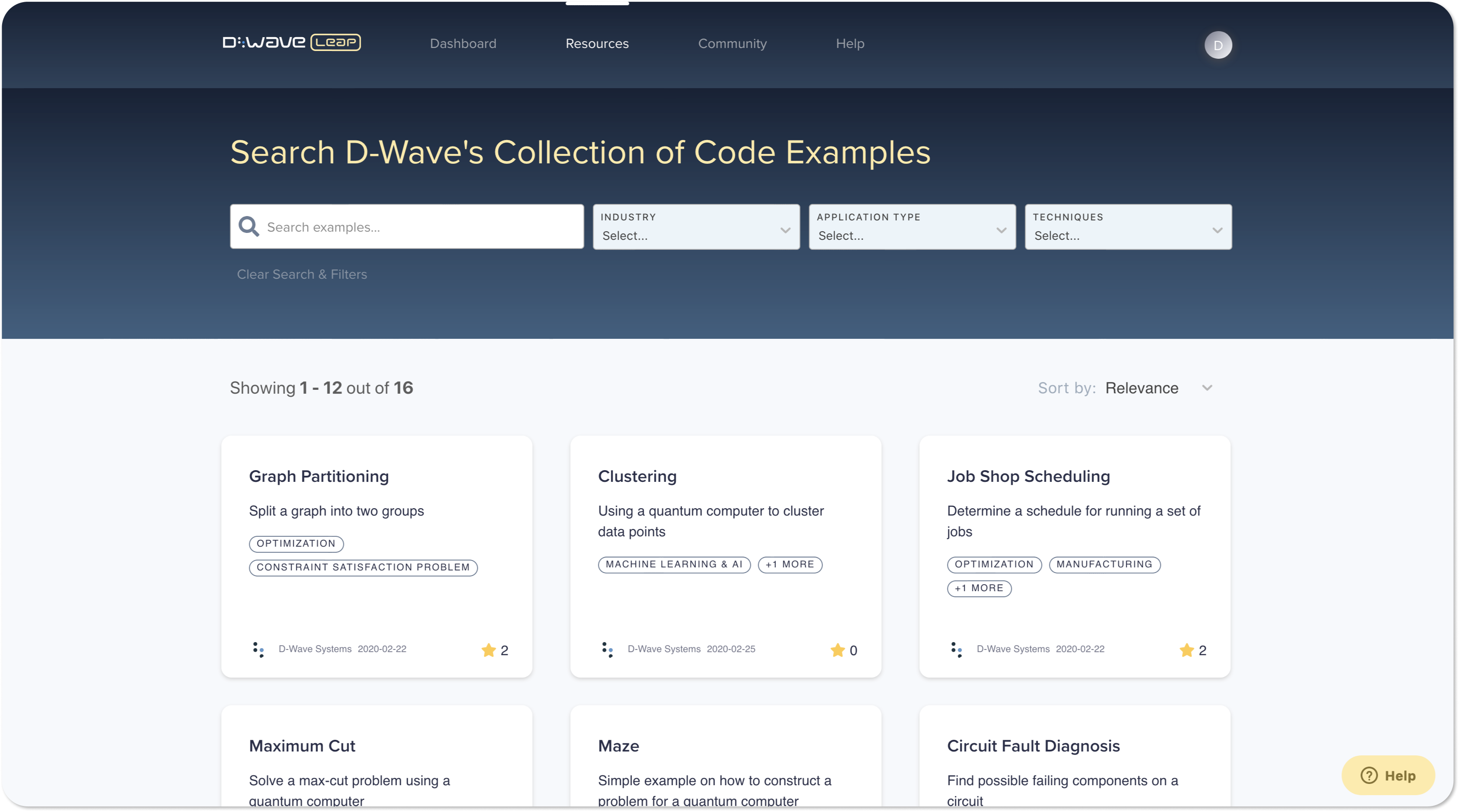 Integrated Examples – D-Wave Quantum Inc